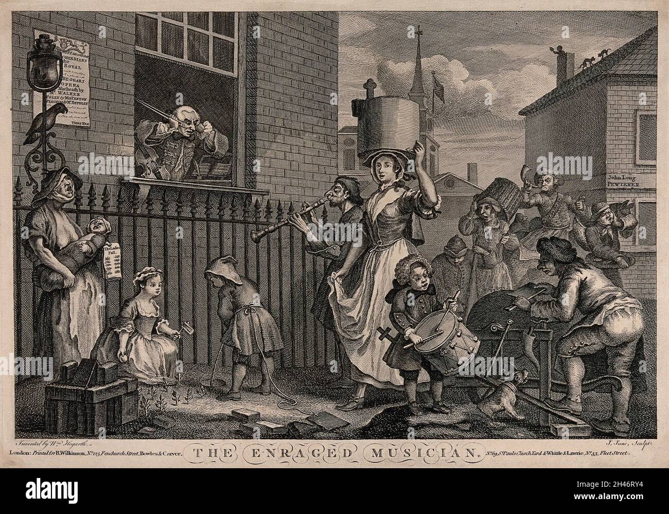The enraged musician: a street crowd with a ballad singer is creating ...