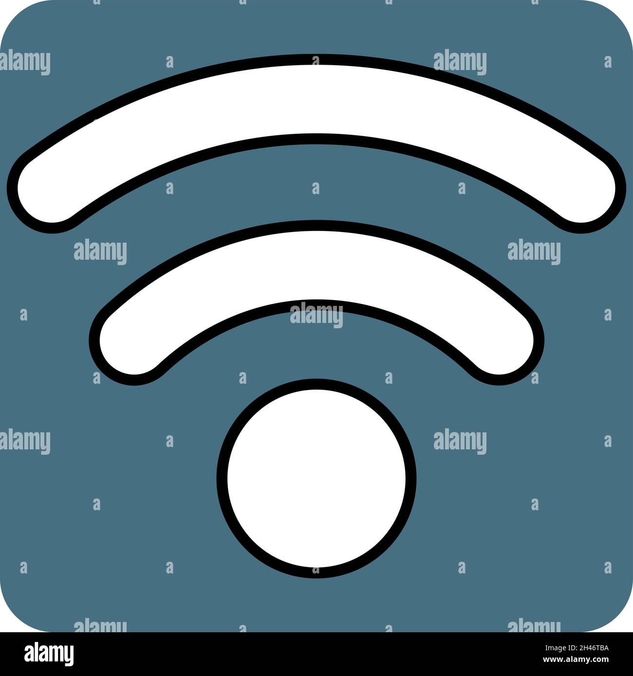 Wifi connection, illustration, vector, on a white background Stock ...