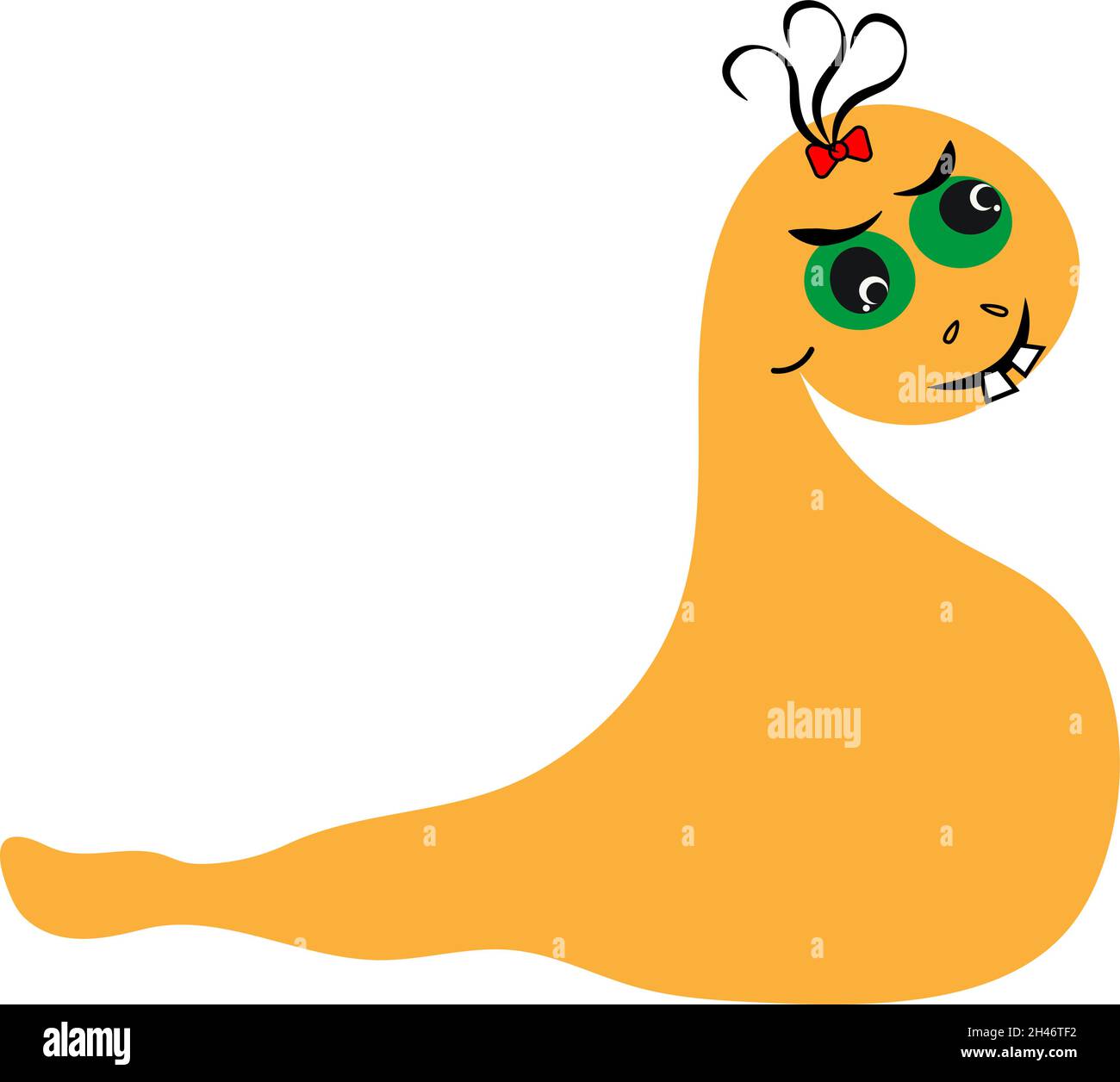 Cunning monster, illustration, vector, on a white background Stock ...