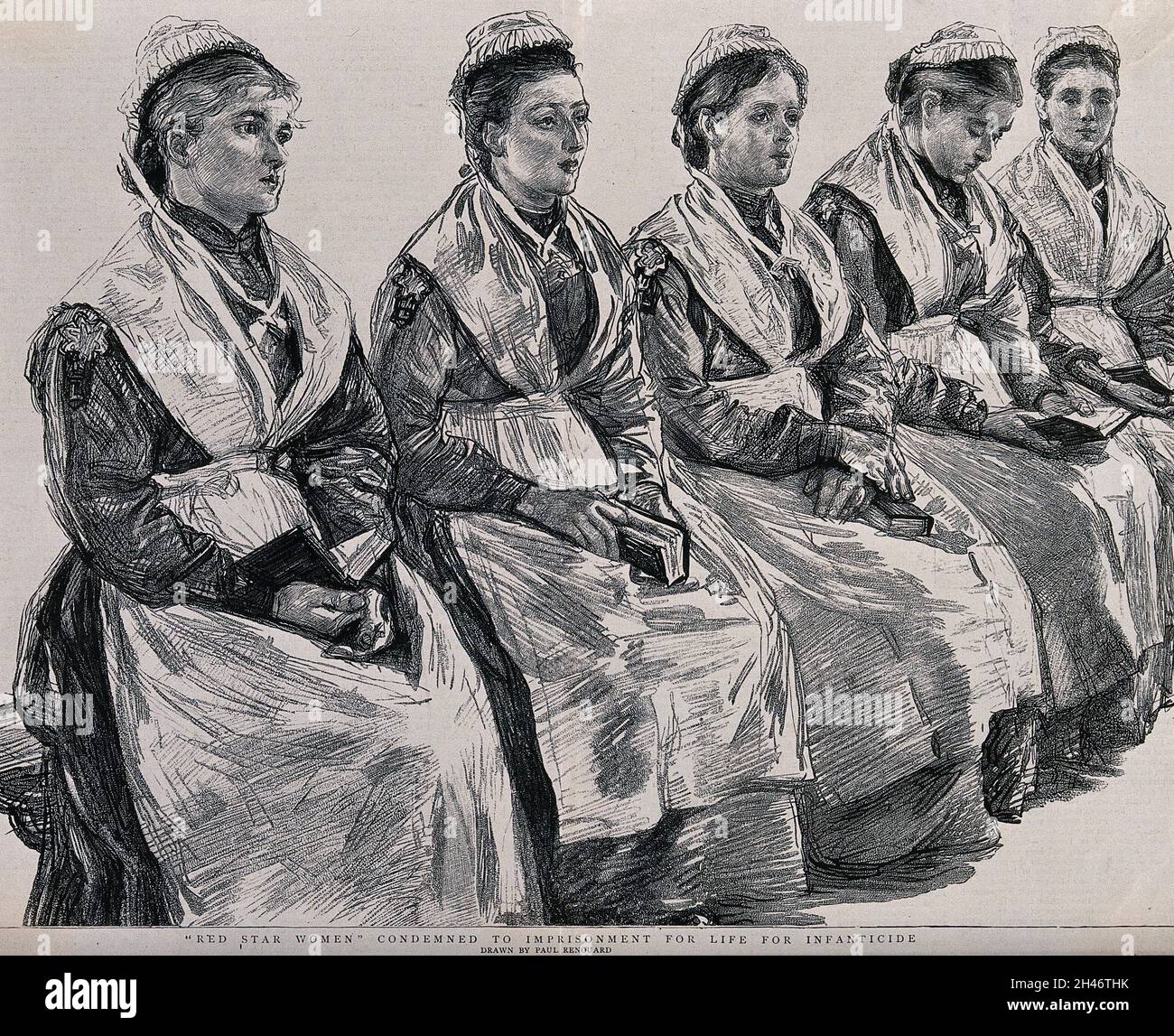 Woking Convict Invalid Prison: five women prisoners convicted of ...