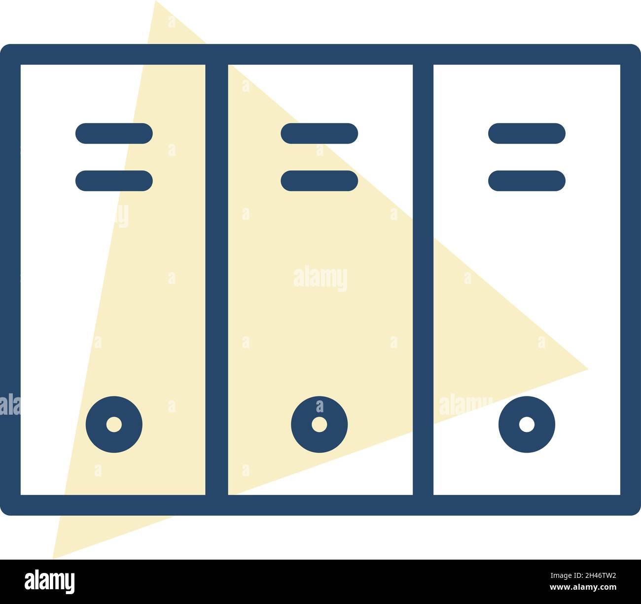 Three old servers, illustration, vector, on a white background Stock ...
