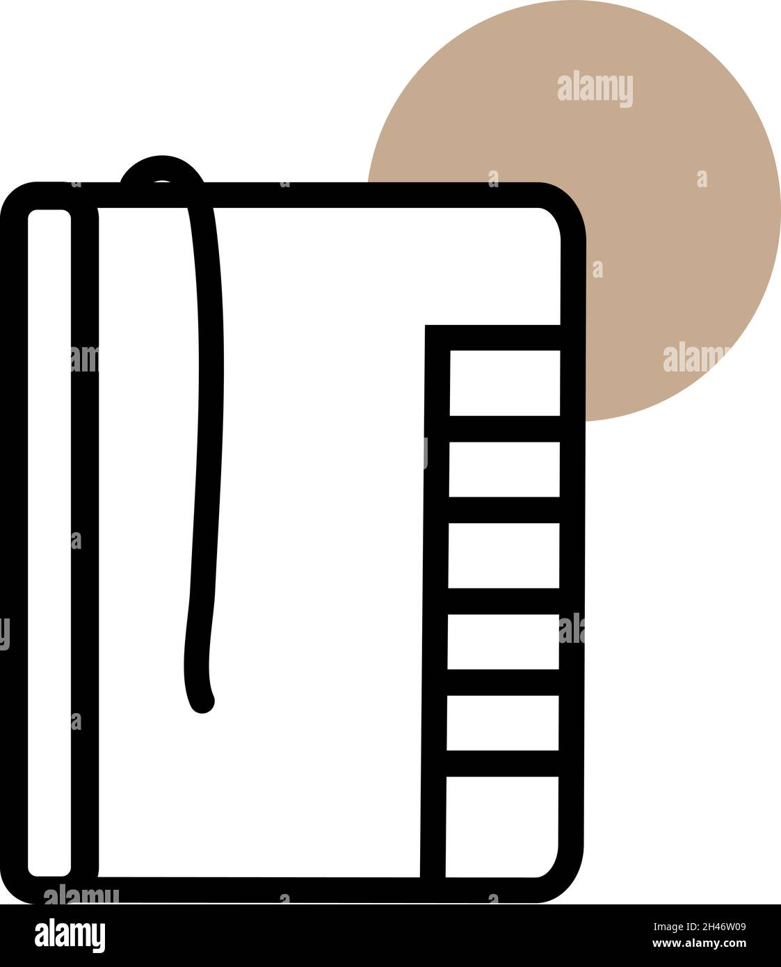 Marked diary, illustration, vector, on a white background Stock Vector ...