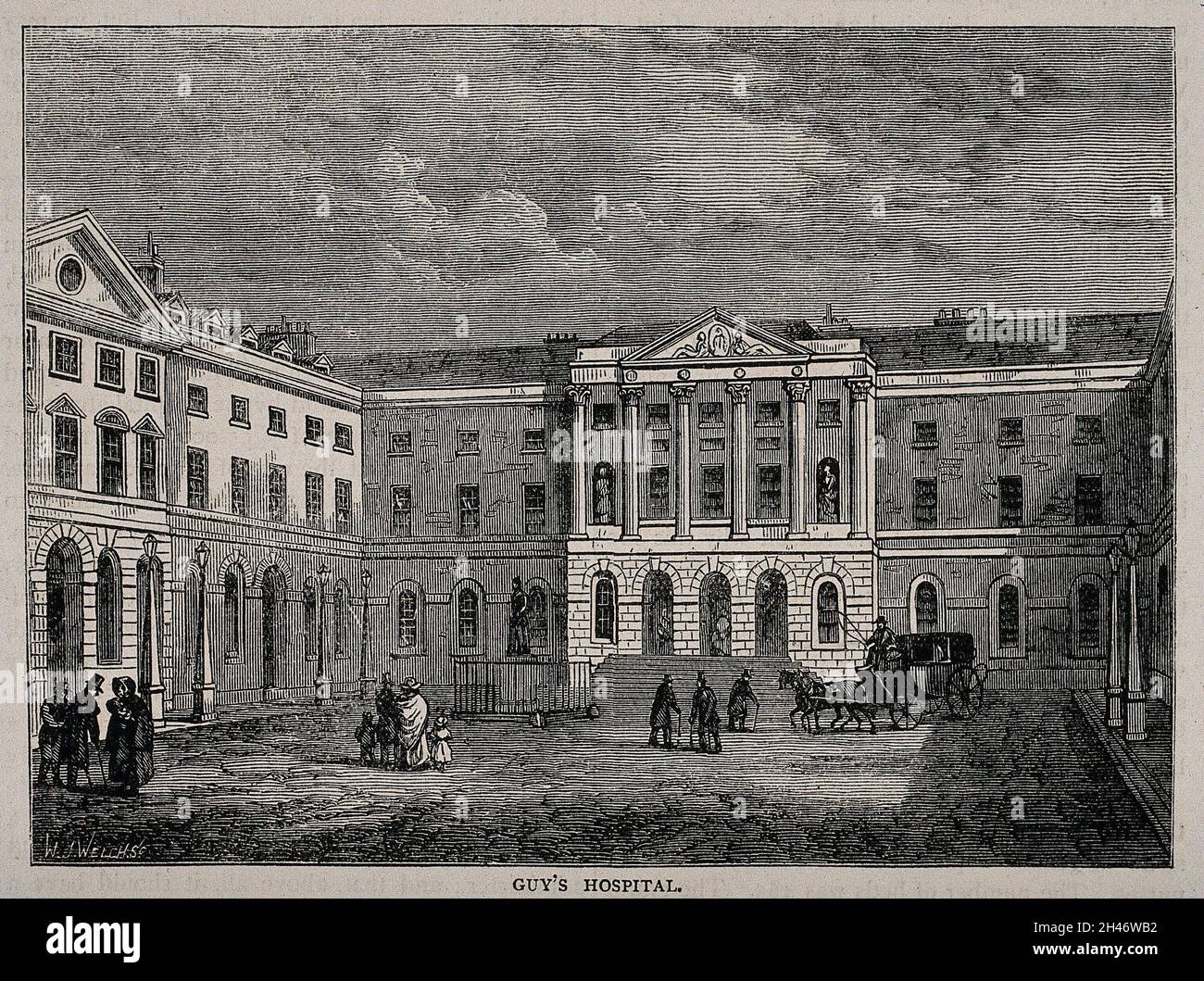 Guy's hospital 19th century hi-res stock photography and images - Alamy