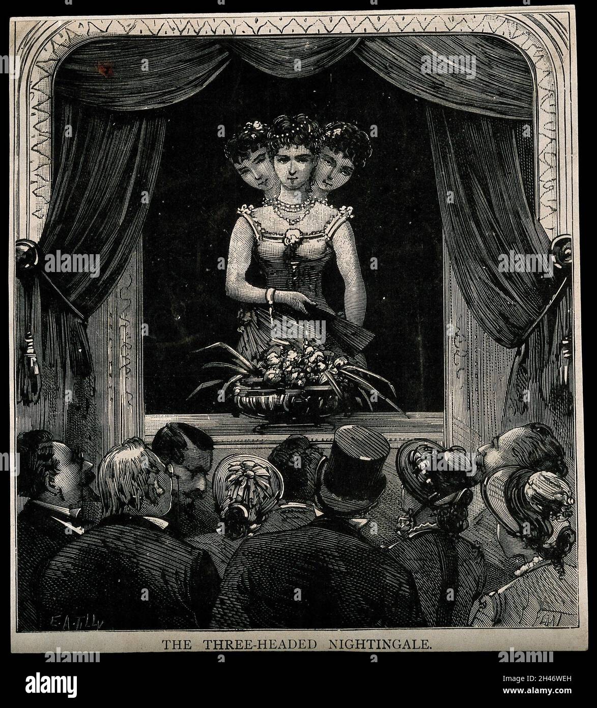 A performance by the "three-headed nightingale" (supposedly a woman ...