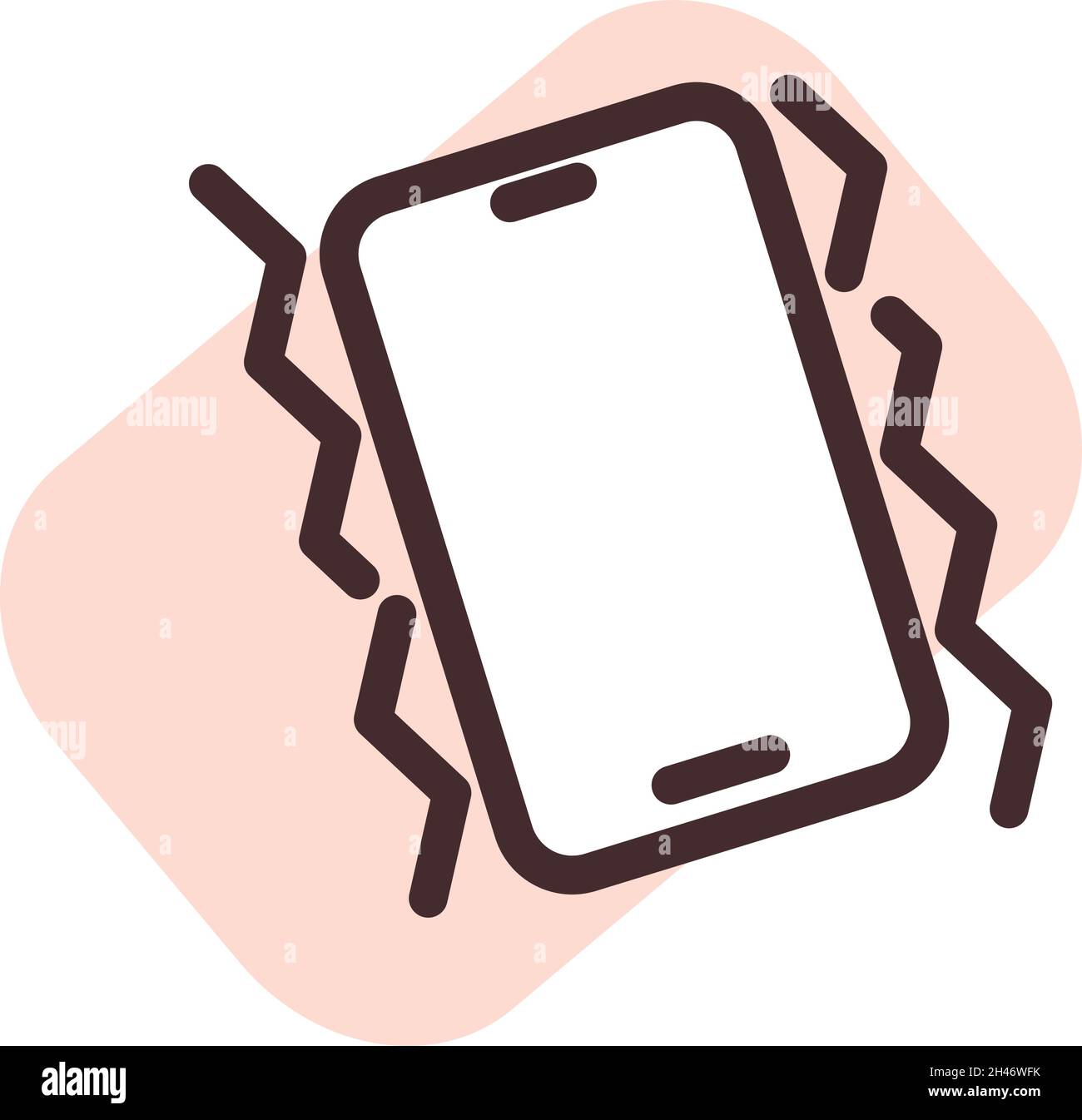 Vibration mode, illustration, vector, on a white background Stock ...