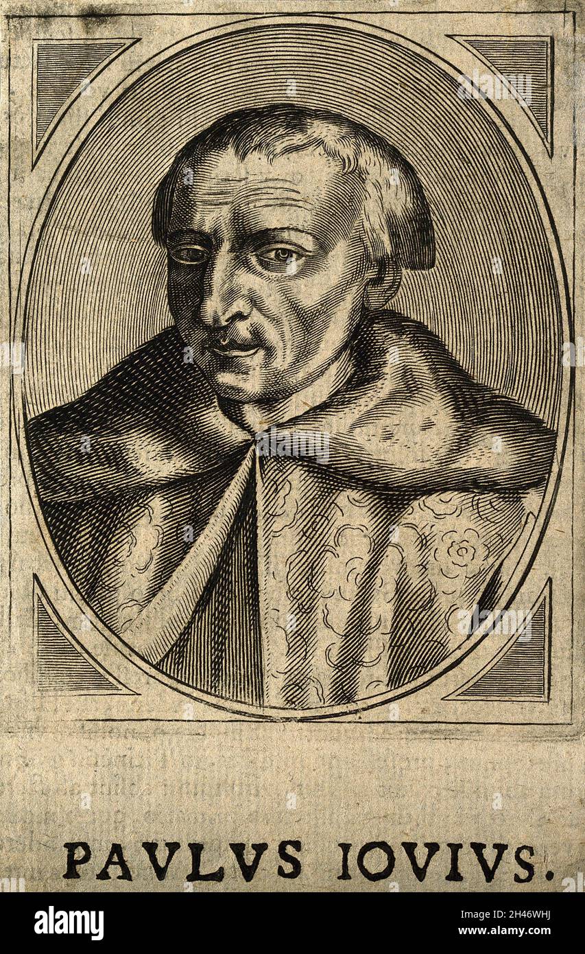 Paolo Giovio. Line engraving, 1640 Stock Photo - Alamy