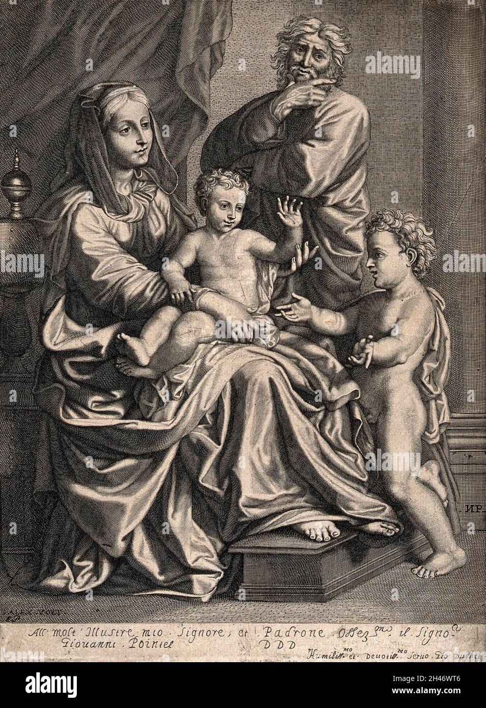 Saint Mary (the Blessed Virgin) and Saint Joseph with the Christ Child ...