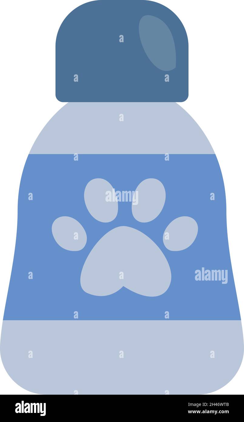 Pet shampoo, illustration, vector, on a white background Stock Vector ...