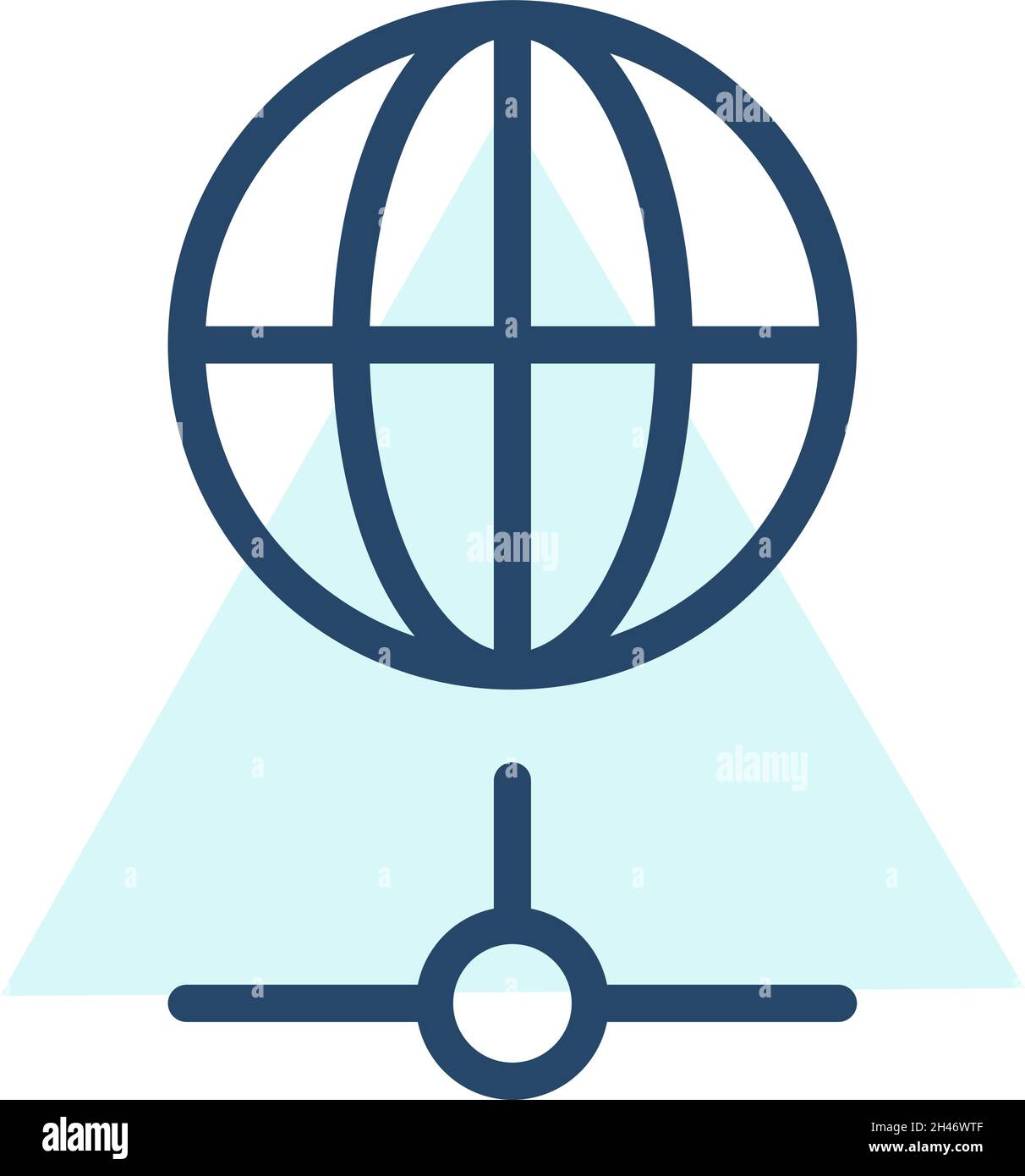 Digital network on globe Stock Vector Images - Alamy