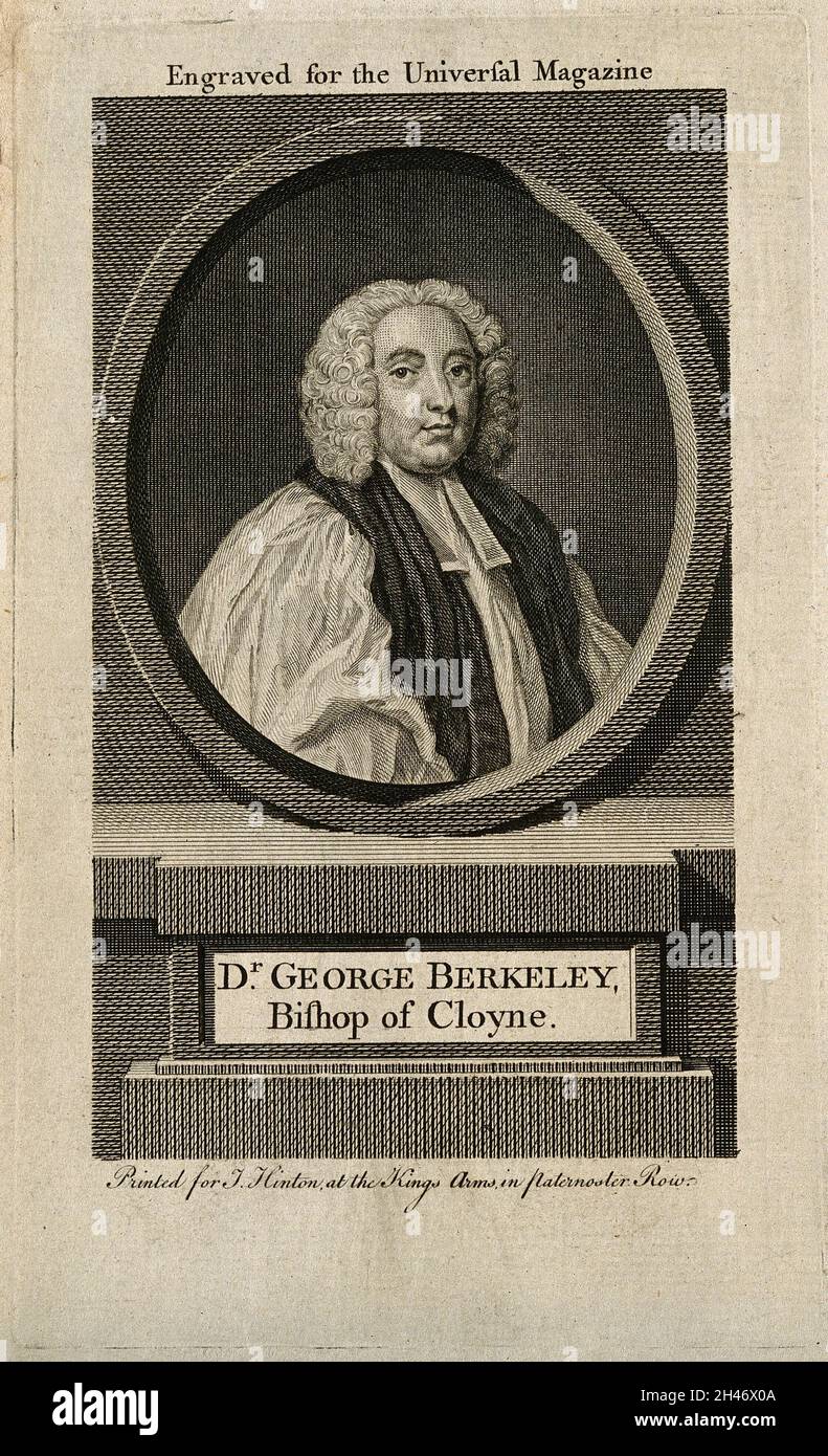 George Berkeley. Line engraving Stock Photo - Alamy