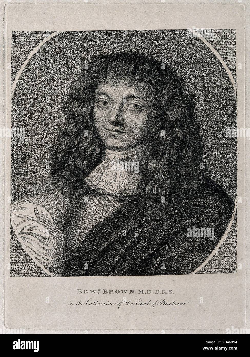 Edward Browne. Stipple engraving by E. Harding Stock Photo - Alamy