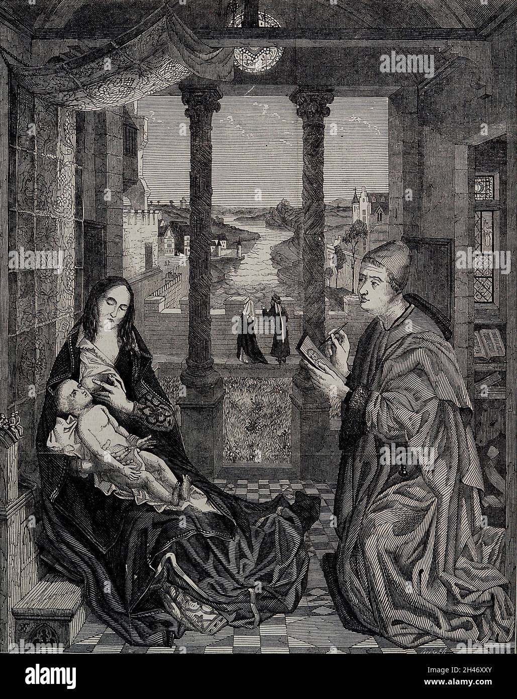 Rogier Van Der Weyden Saint Luke Drawing The Virgin