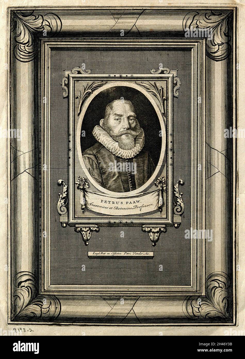 Pieter Paaw [Pauw, Pavius]. Line engraving Stock Photo - Alamy