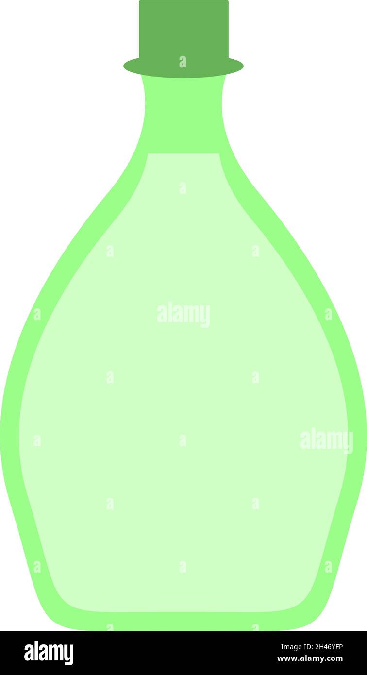 Big water bottle, illustration, vector, on a white background Stock ...