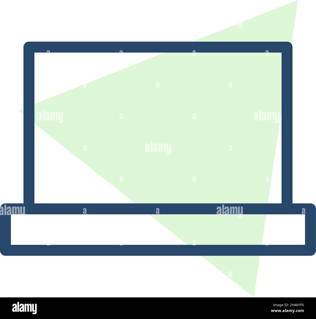 Laptop green screen on display Cut Out Stock Images & Pictures - Alamy