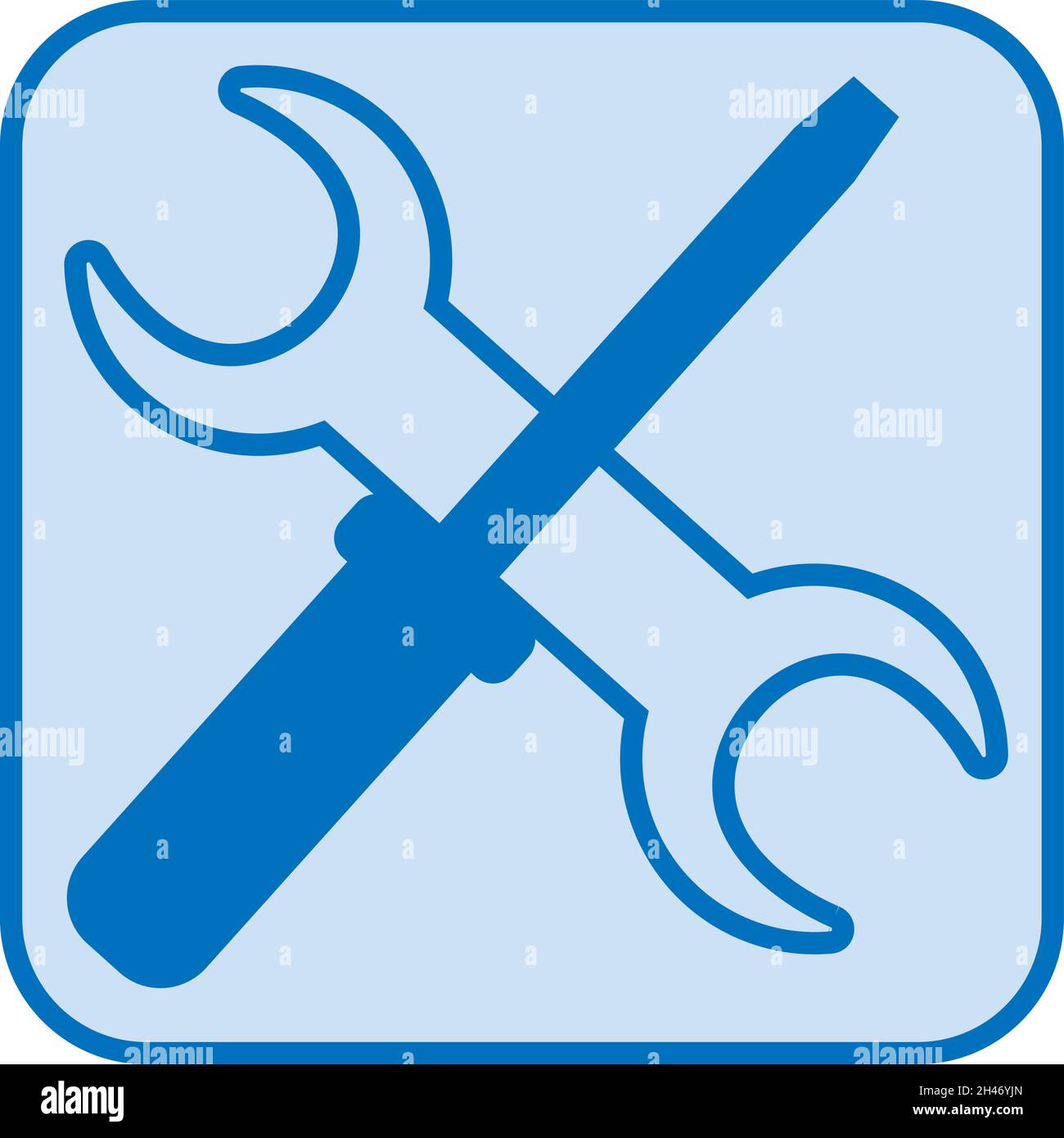 Engineering tools, illustration, vector, on a white background Stock ...