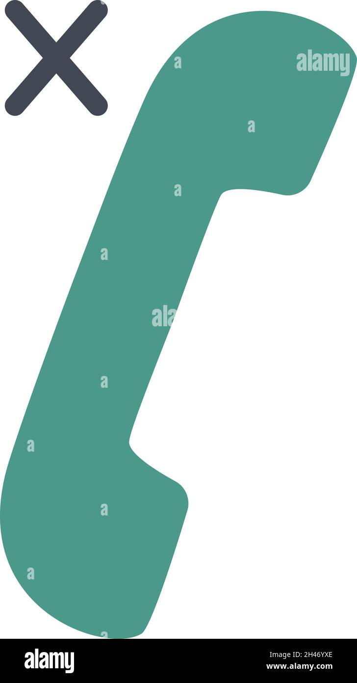 Missed call, illustration, vector, on a white background Stock Vector ...