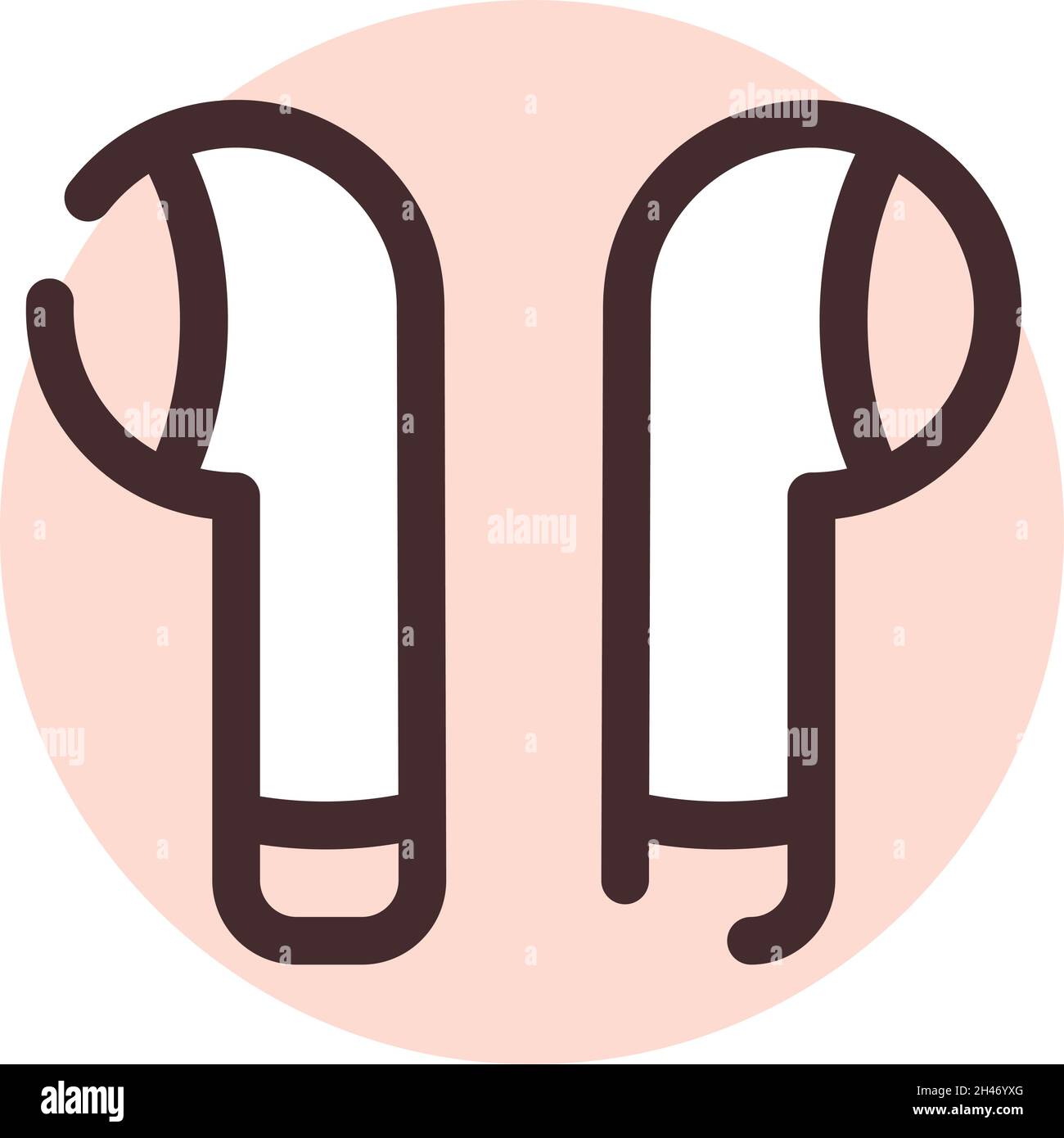 Realistic white headphones on Stock Vector Images - Alamy