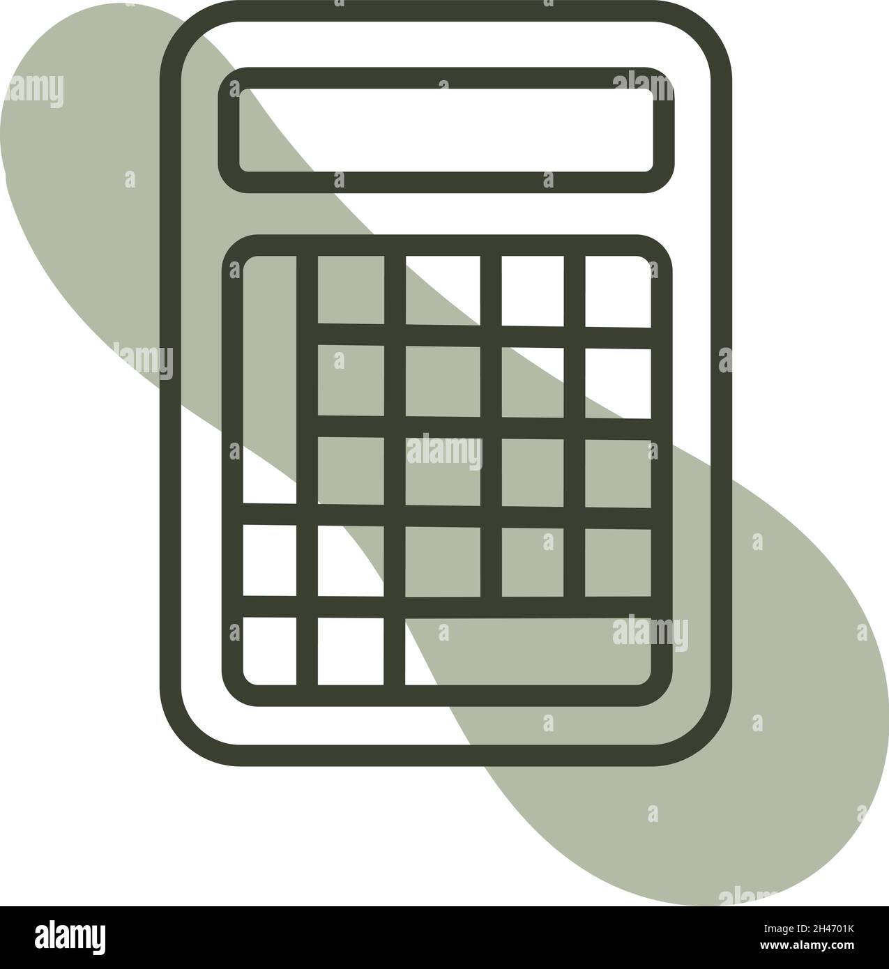 School calculator, illustration, vector, on a white background Stock ...