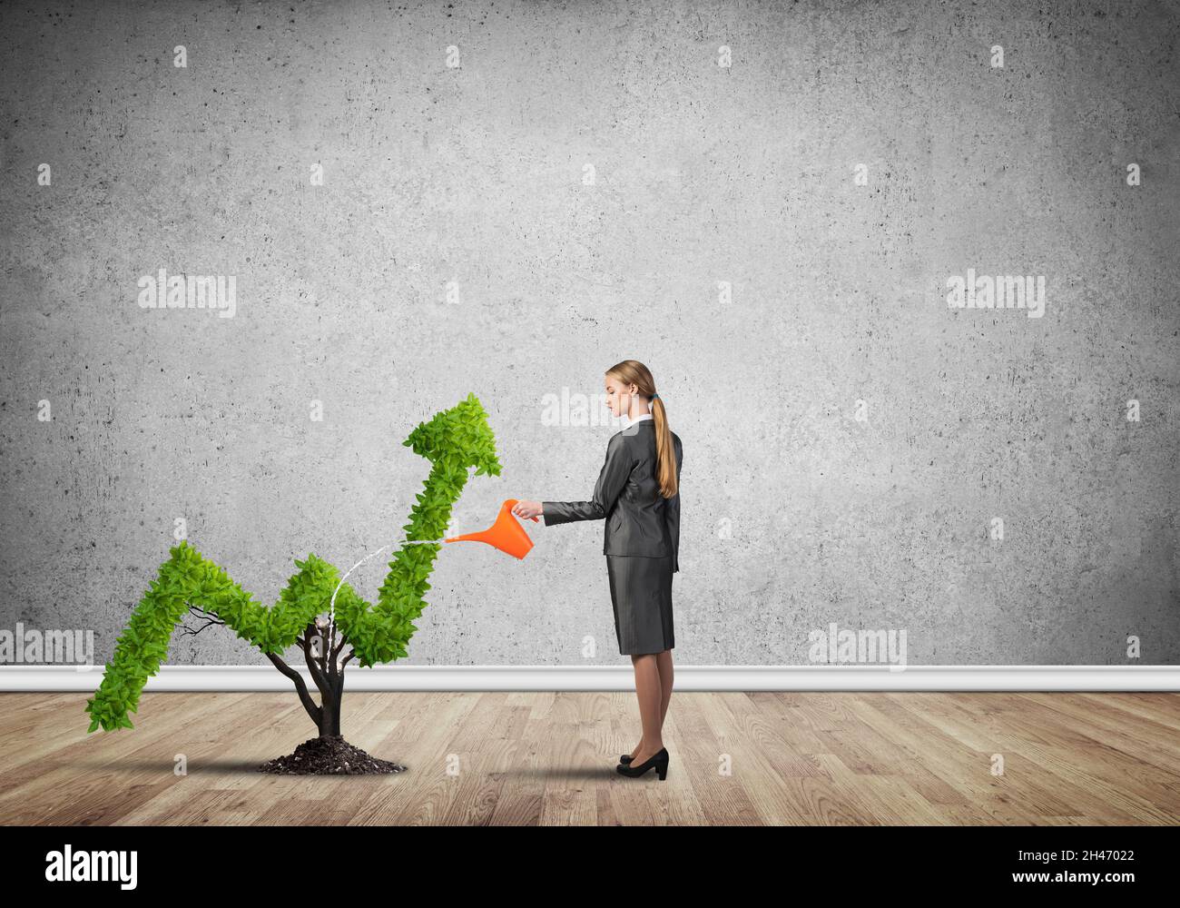 Make your money grow Stock Photo - Alamy