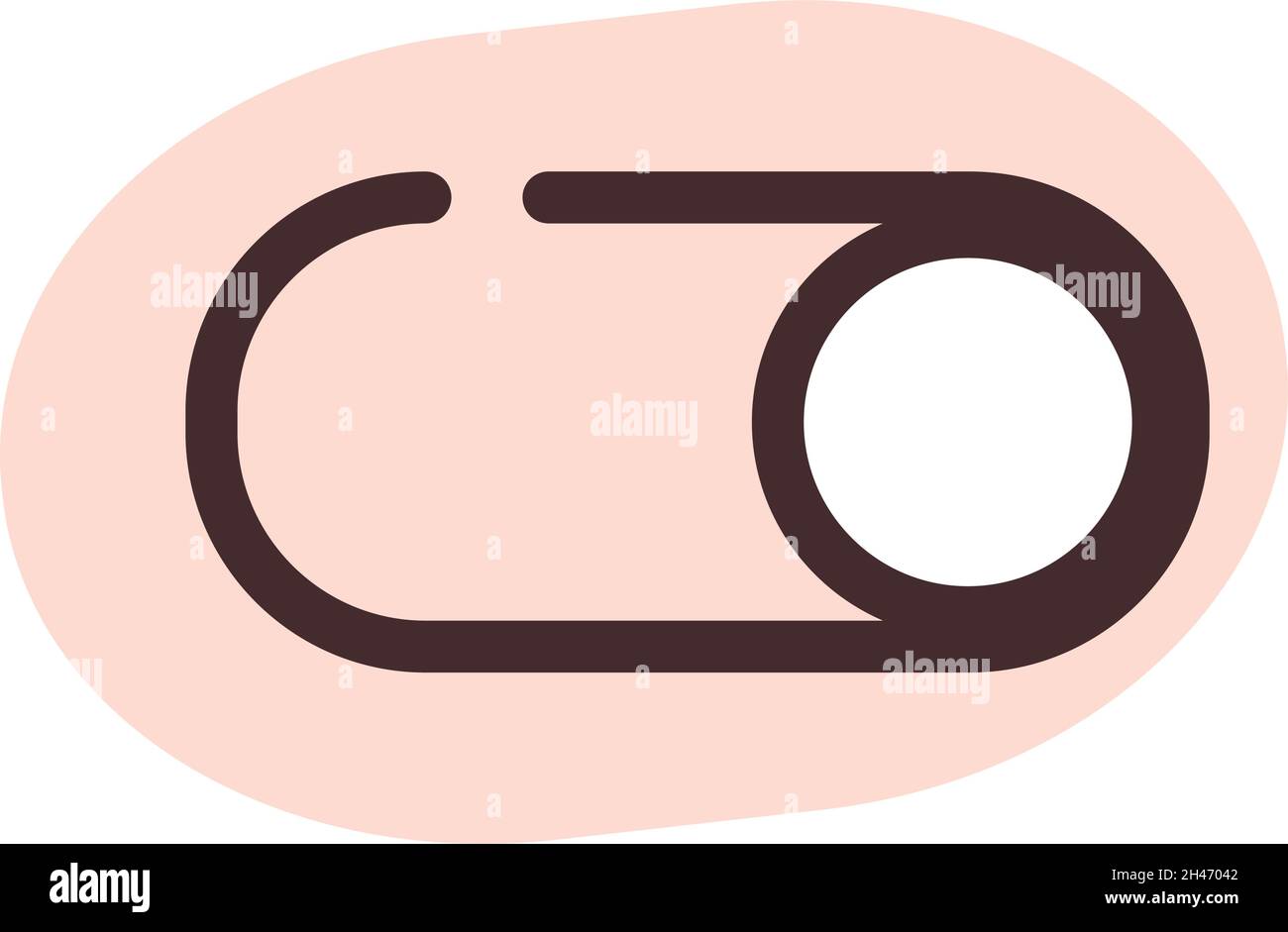 Turn on, illustration, vector, on a white background Stock Vector Image ...