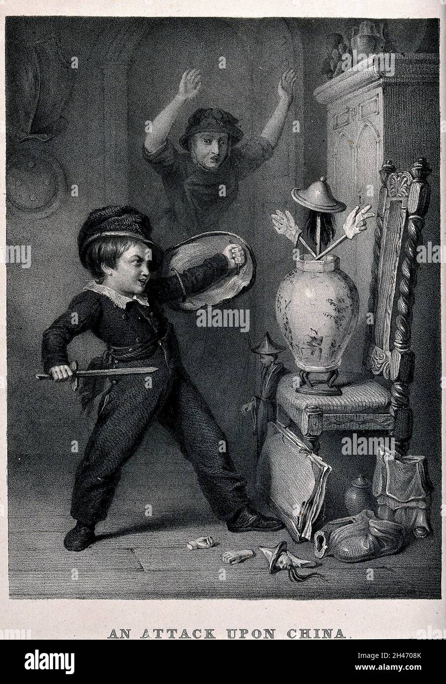 Boy with broken vase hi-res stock photography and images - Alamy