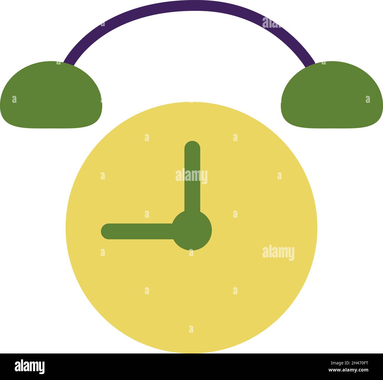 Drawn alarm clock on Cut Out Stock Images & Pictures - Alamy