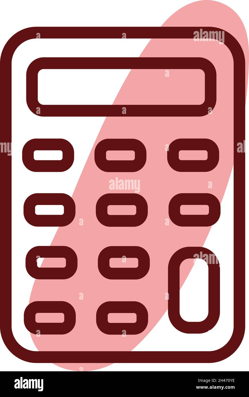Calculator pen on color Stock Vector Images - Alamy