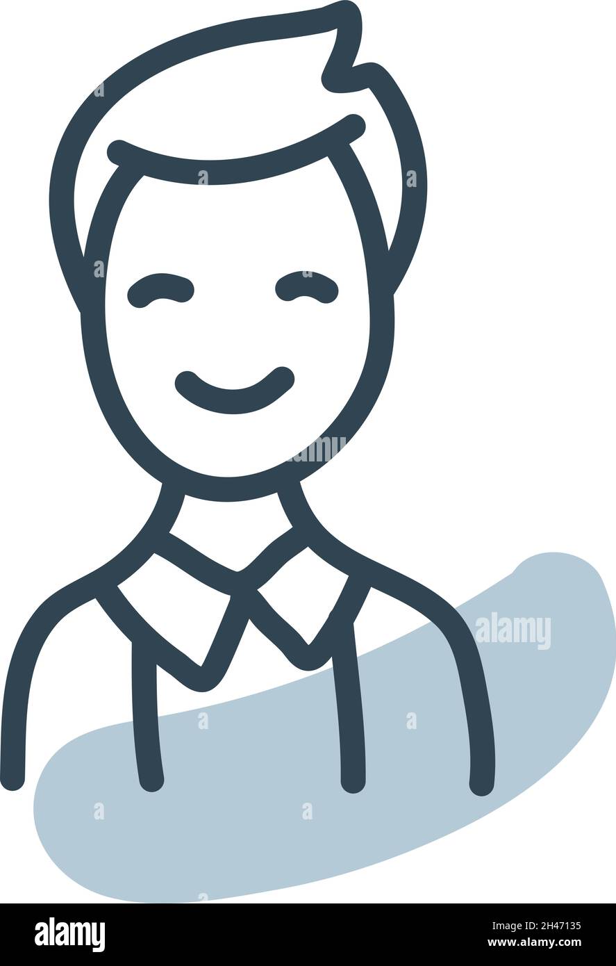 Person a office desk Cut Out Stock Images & Pictures - Alamy