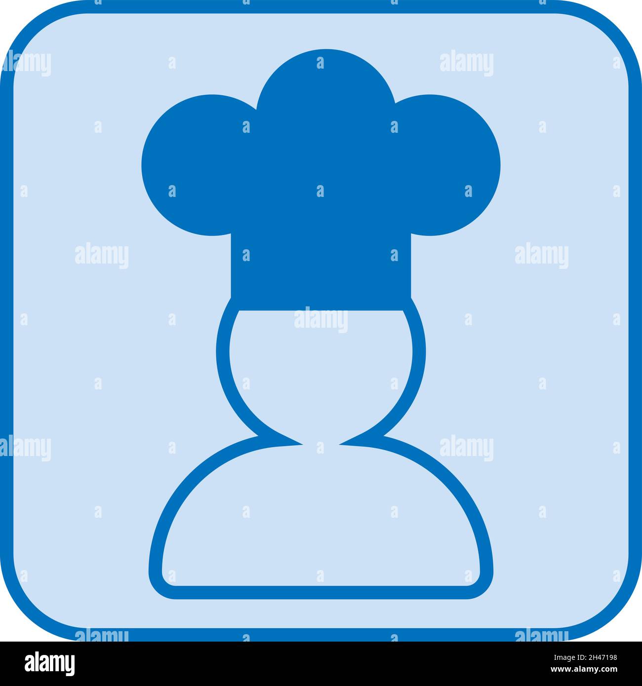 Professional Restaurant chef, illustration, vector, on a white ...