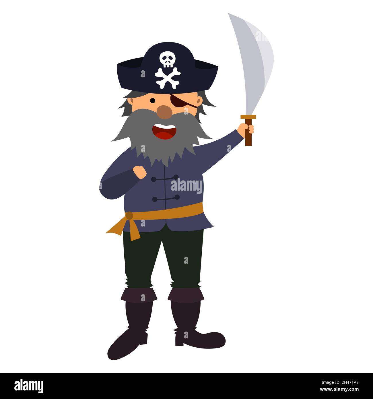 Pirate Fighting Clipart