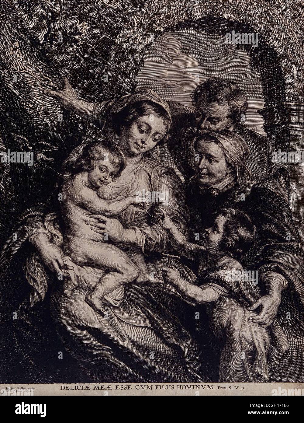 Saint Mary (the Blessed Virgin) and Saint Joseph with the Christ Child ...