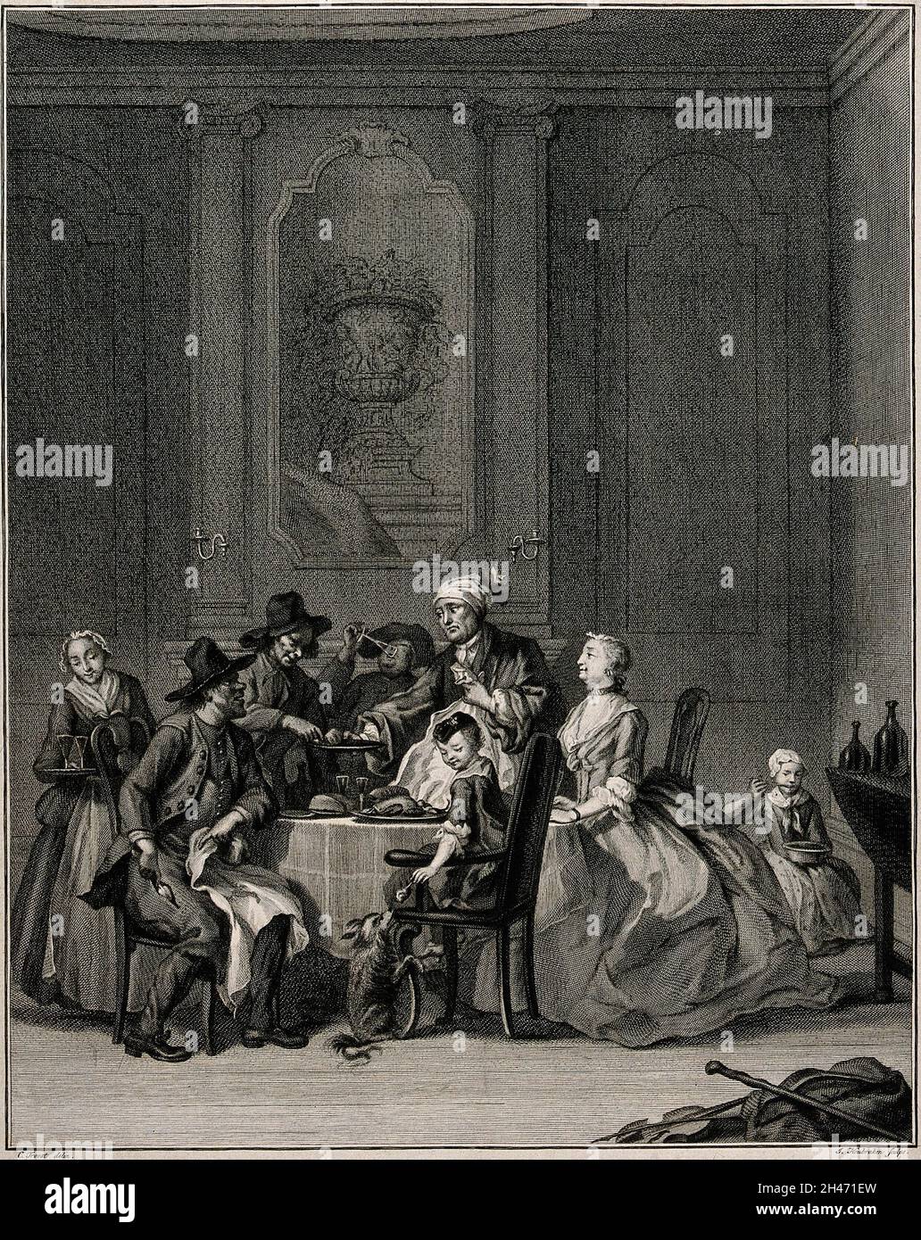 18th century dining table and meal hi-res stock photography and images ...