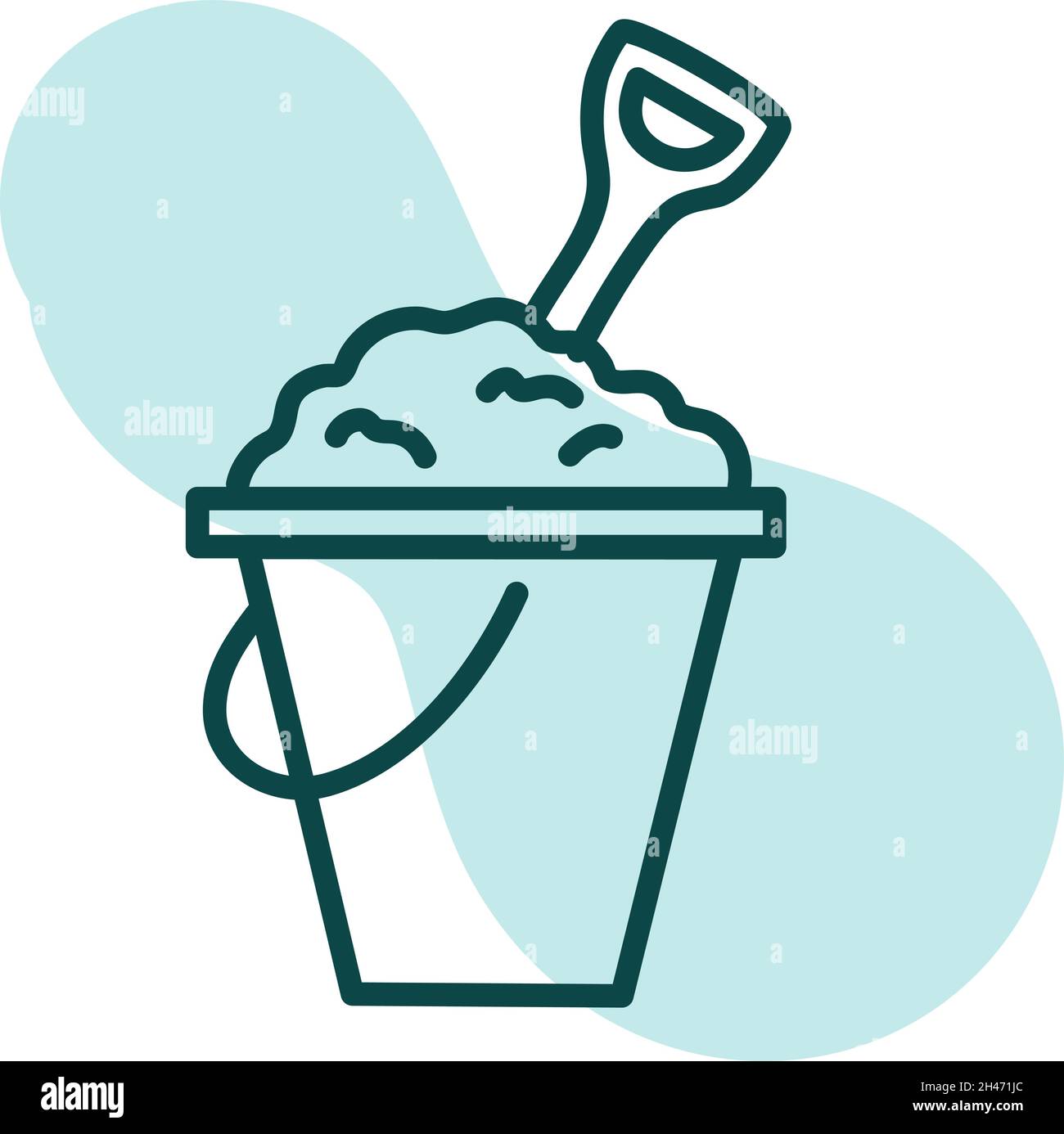 Sand bucket Stock Vector Images - Alamy