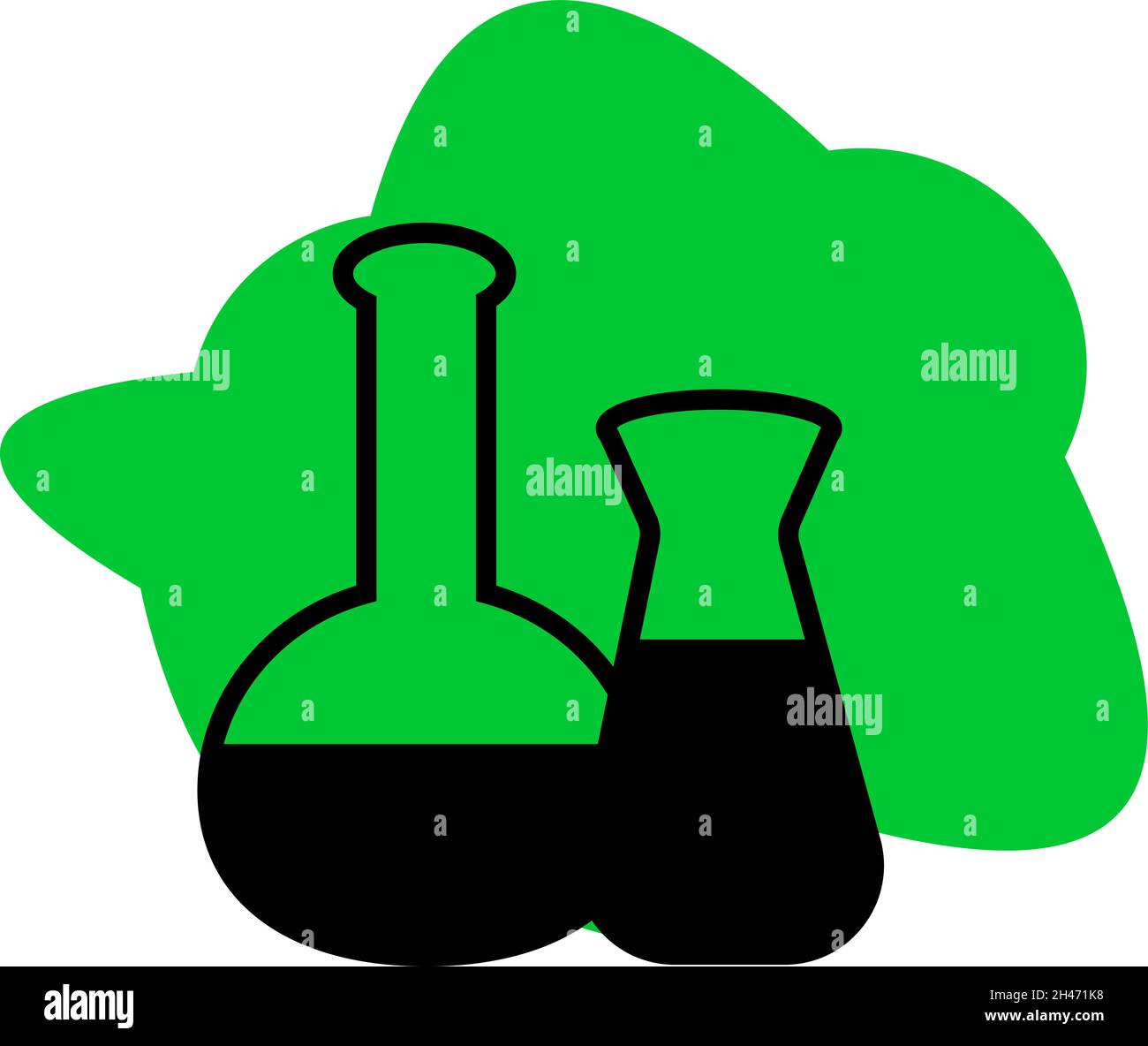 Fantasy glass bottles magic Stock Vector Images - Alamy