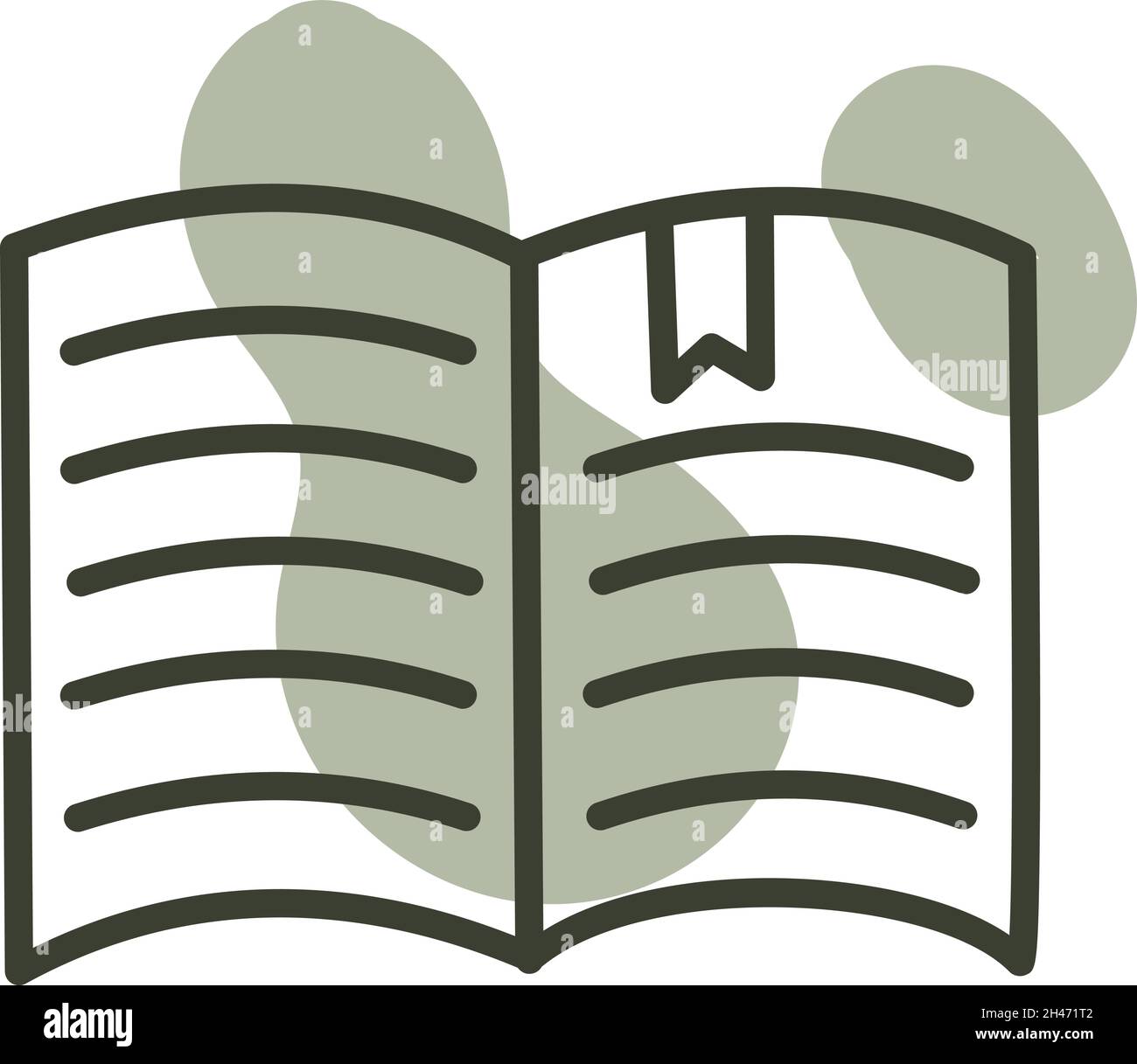 School book, illustration, vector, on a white background Stock Vector ...