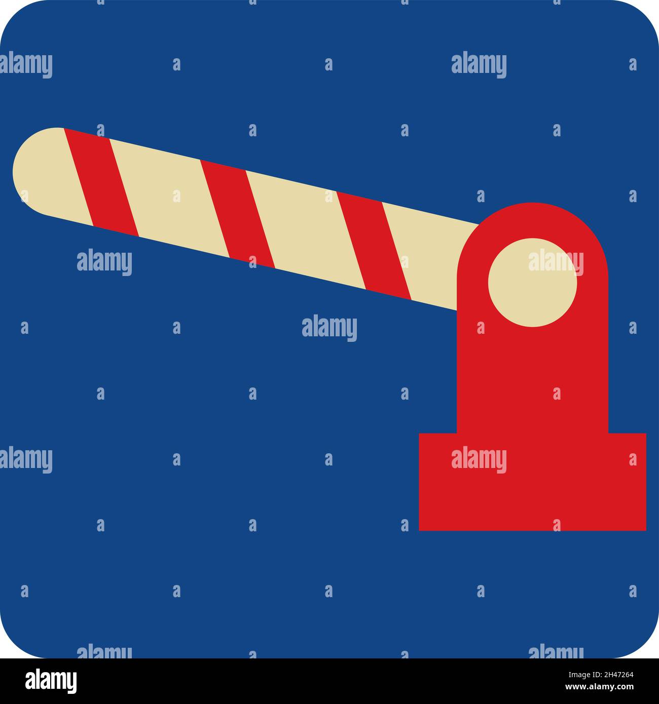 Traffic ramp, illustration, vector, on a white background Stock Vector ...