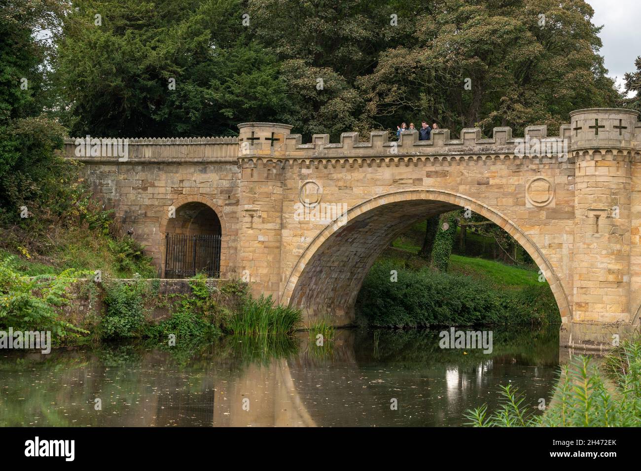 The Lion Bridge, Alnwick, Northumberland Stock Photo - Alamy