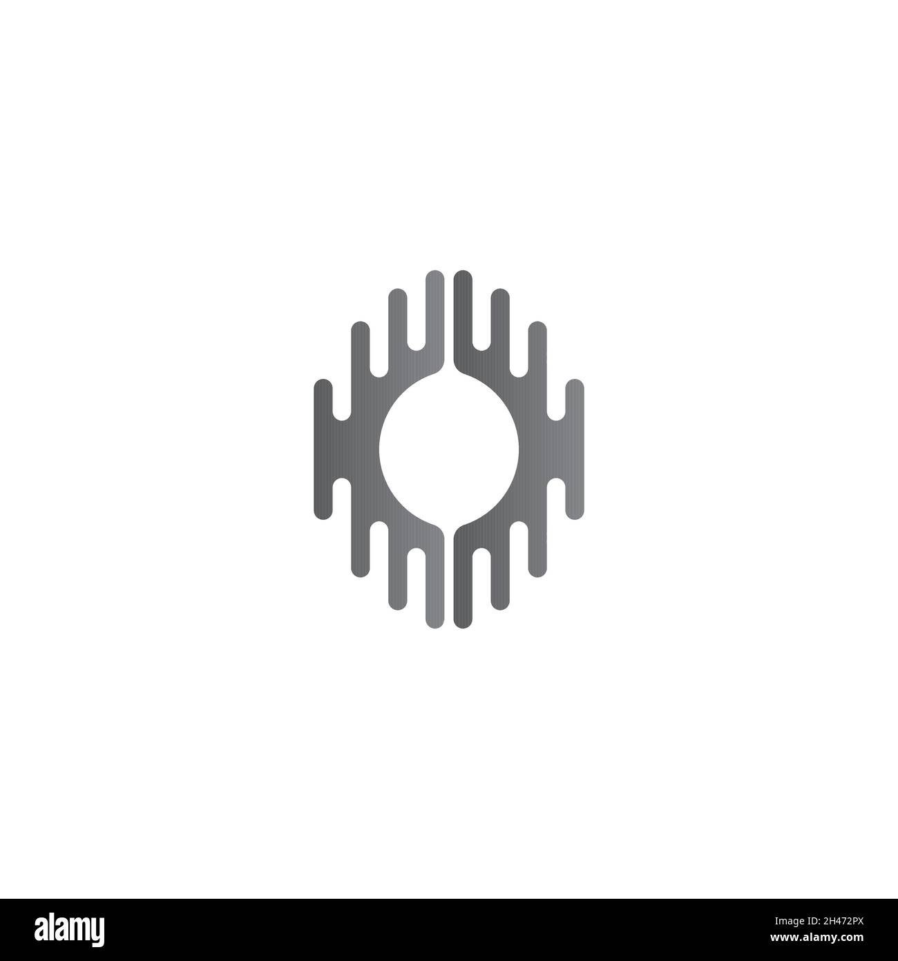 stripes gradient abstract object symbol logo vector Stock Vector Image ...