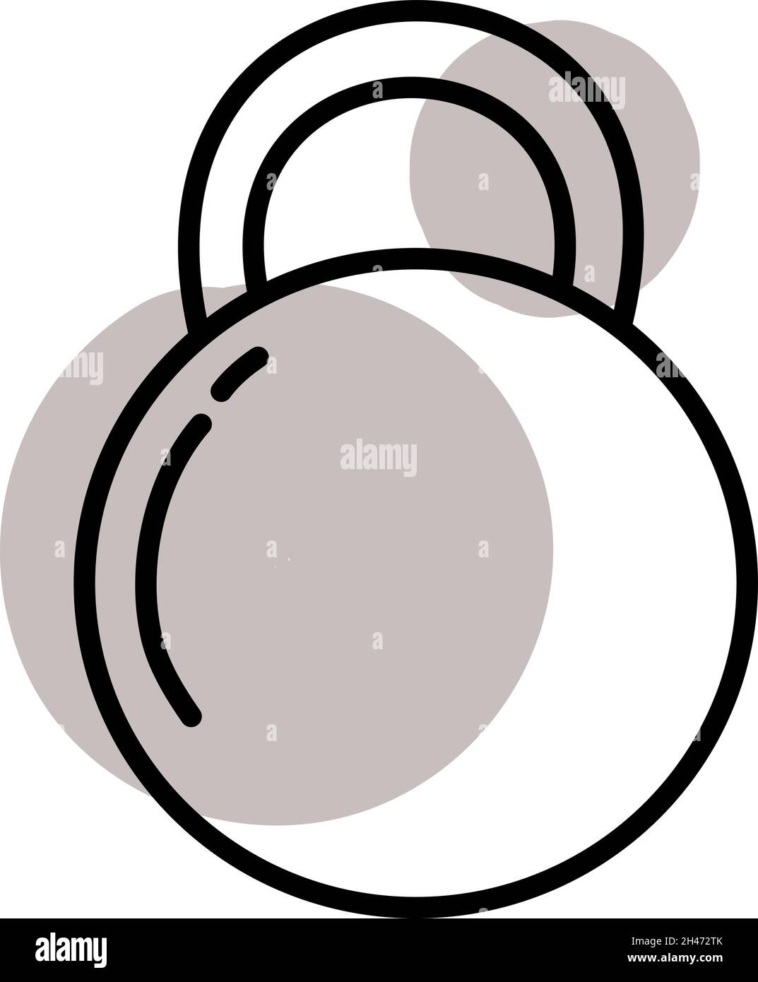 Dumbbell icon gym editable Stock Vector Images - Alamy