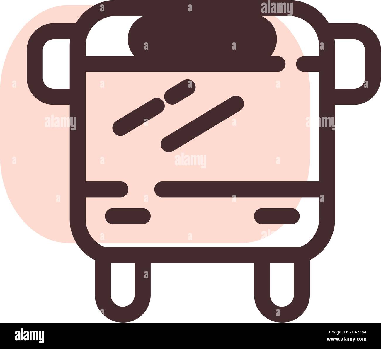 Pink tour bus, illustration, vector, on a white background Stock Vector ...