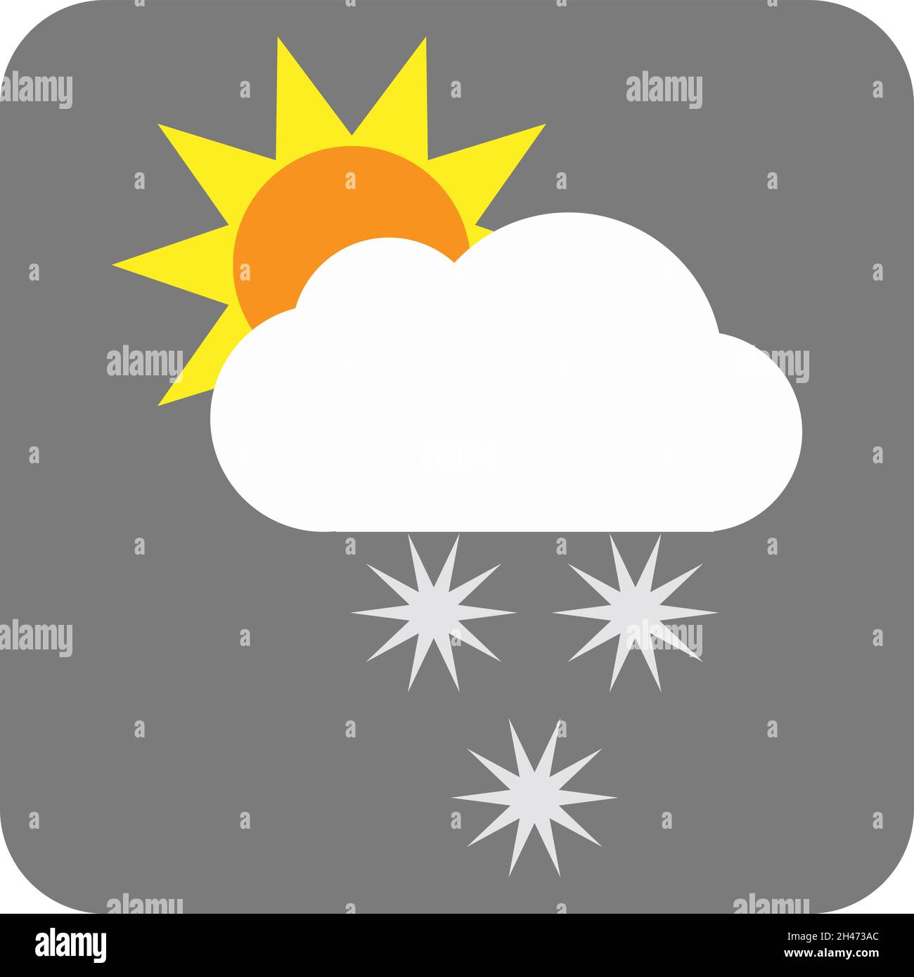 Snow falling, illustration, vector, on a white background Stock Vector ...