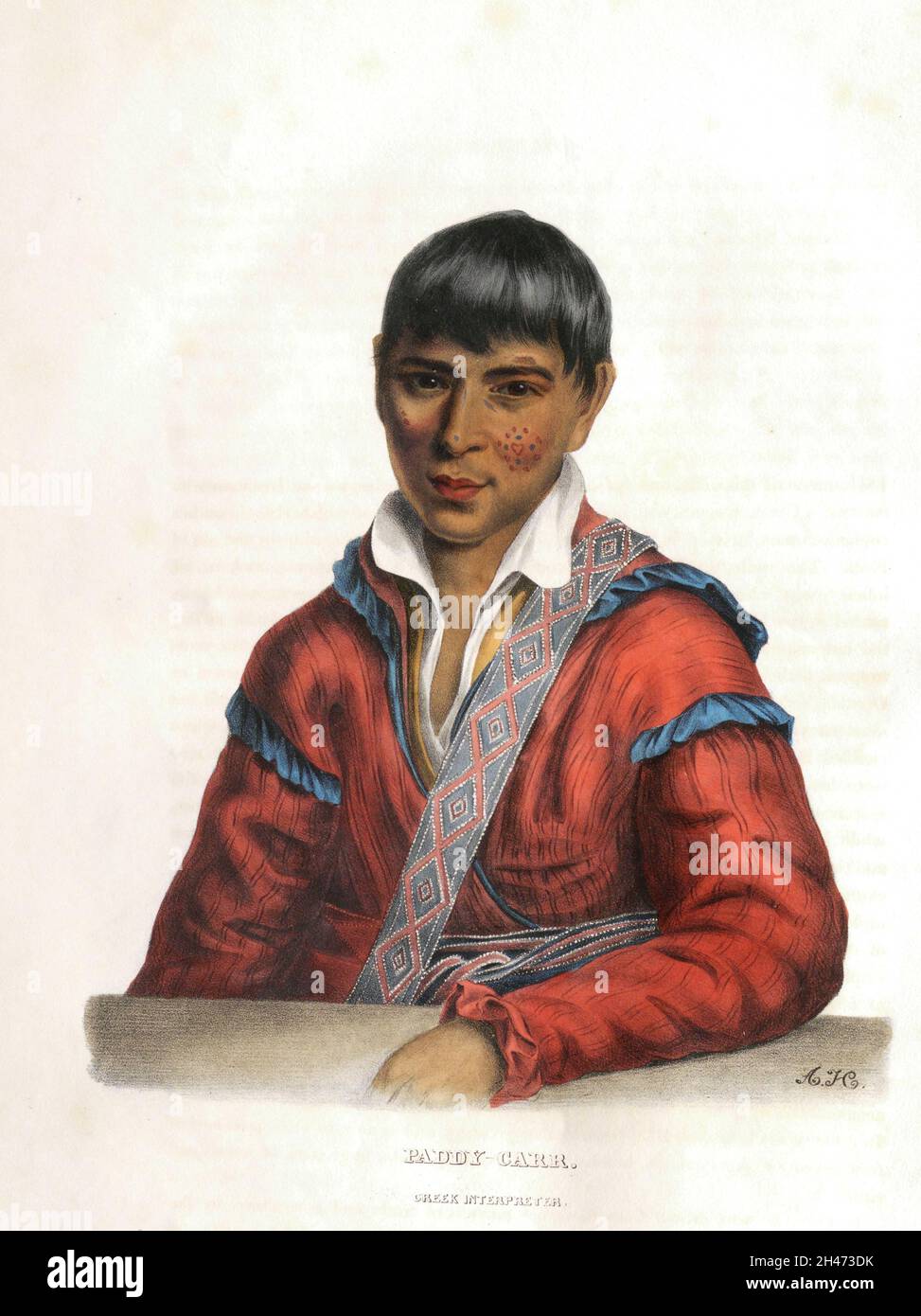 Creek indians painting hi-res stock photography and images - Alamy