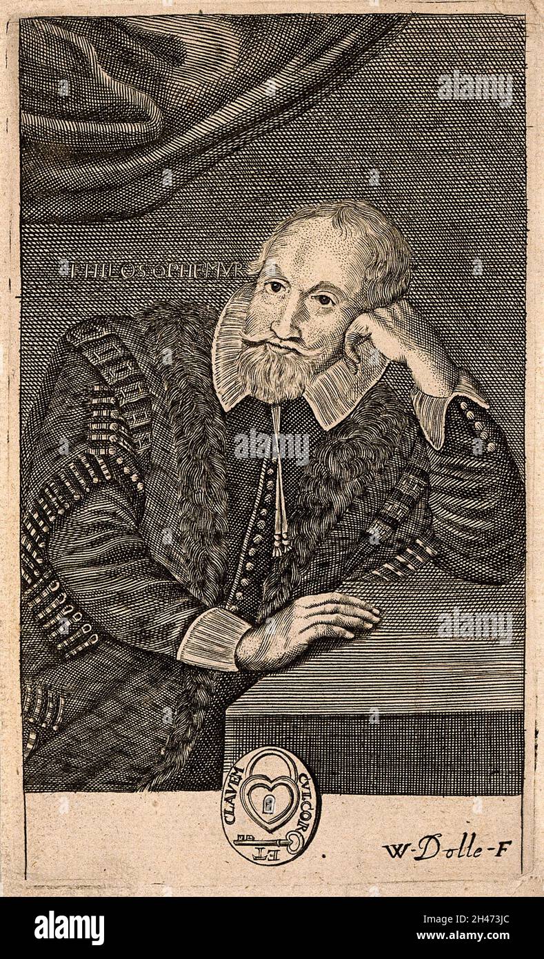Sir Henry Wotton. Line engraving by W. Dolle Stock Photo - Alamy