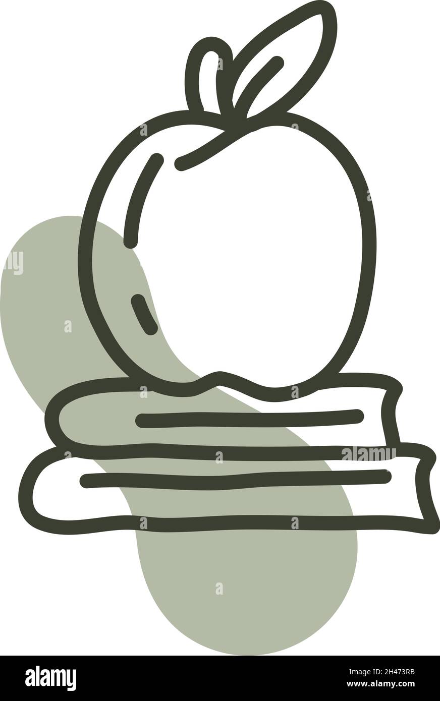 Notebook apple Stock Vector Images - Alamy