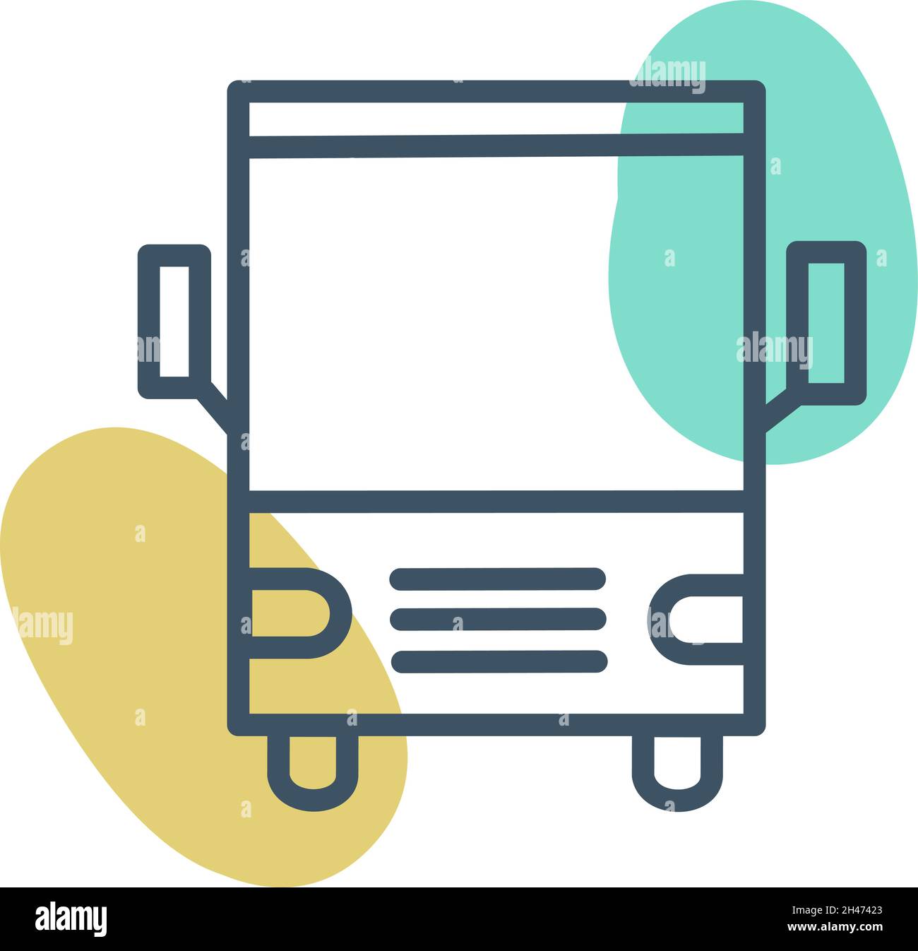 Travel bus, illustration, vector, on a white background Stock Vector ...