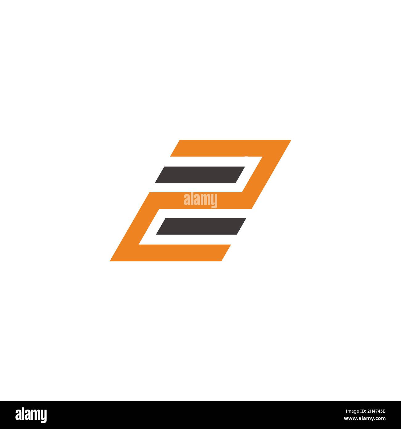 equal two geometric line simple logo vector Stock Vector Image & Art ...