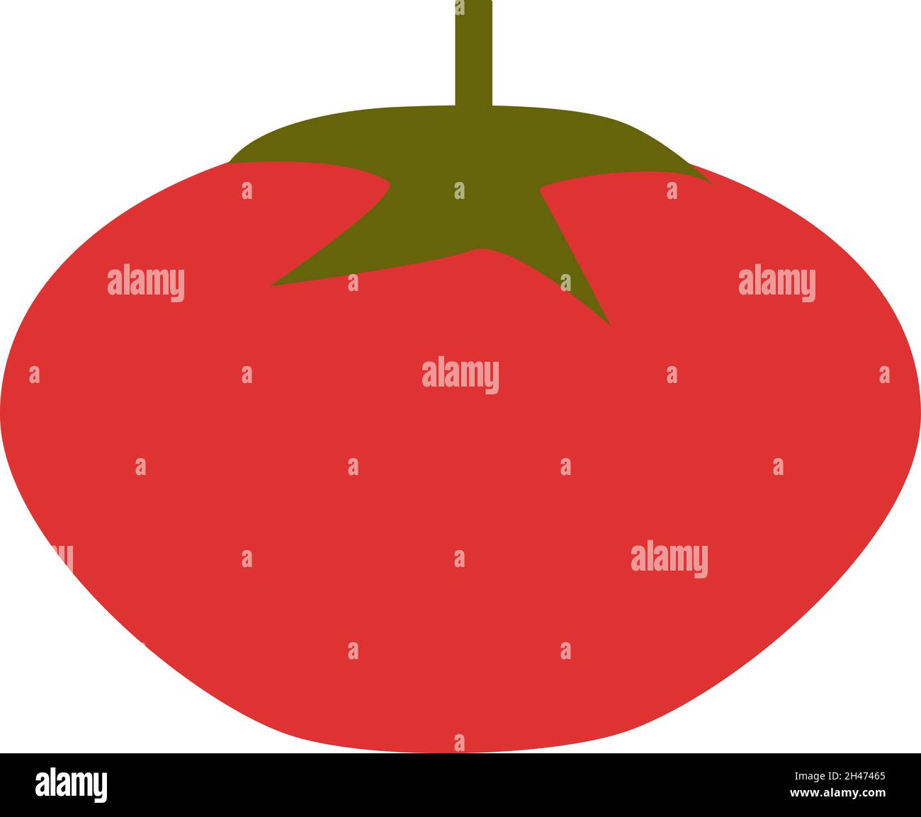 Red tomato basil leaf Stock Vector Images - Alamy