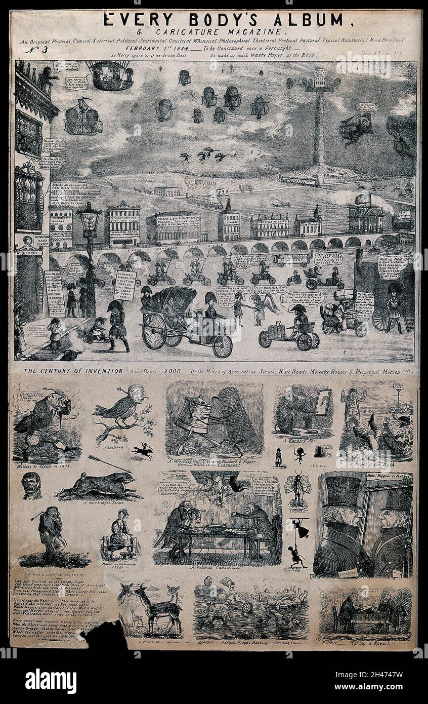 People using advanced materials and modes of transport in the year 2000 ...