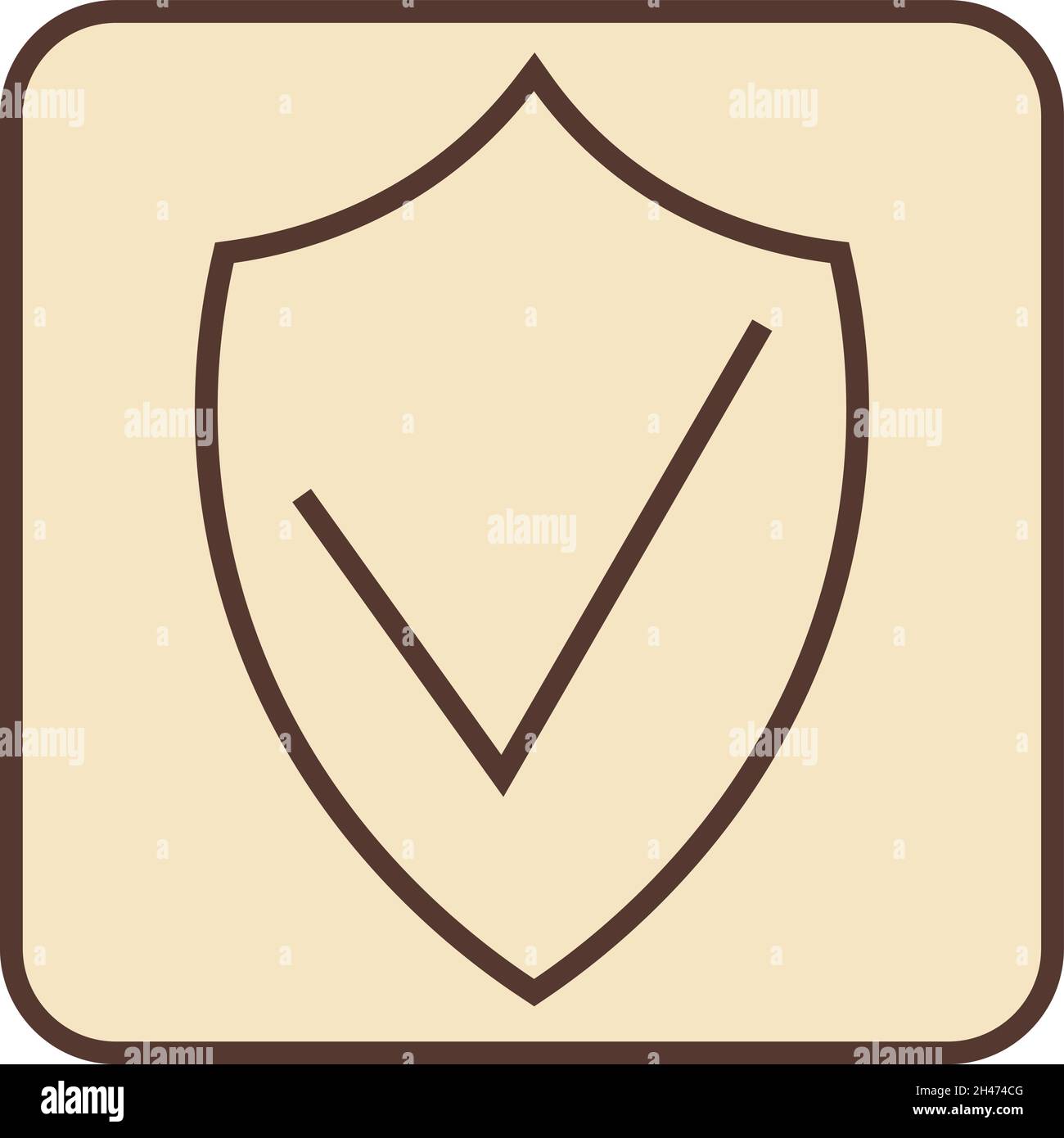Security shield, illustration, vector, on a white background Stock ...